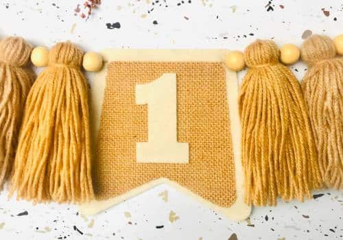 3 DIY High Chair Banner Ideas For 1st Birthday - Home Made Legacy
