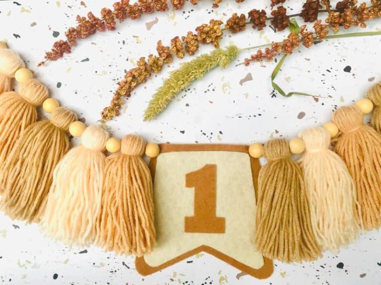 3 DIY High Chair Banner Ideas For 1st Birthday - Home Made Legacy