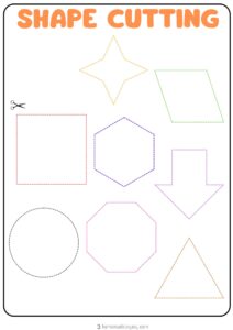 25+ Cutting Practice Worksheets For Kids - Home Made Legacy