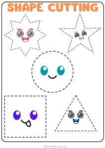 25+ Cutting Practice Worksheets For Kids - Home Made Legacy