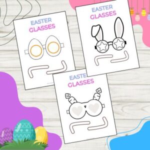Easter Bunny Glasses Craft - Home Made Legacy