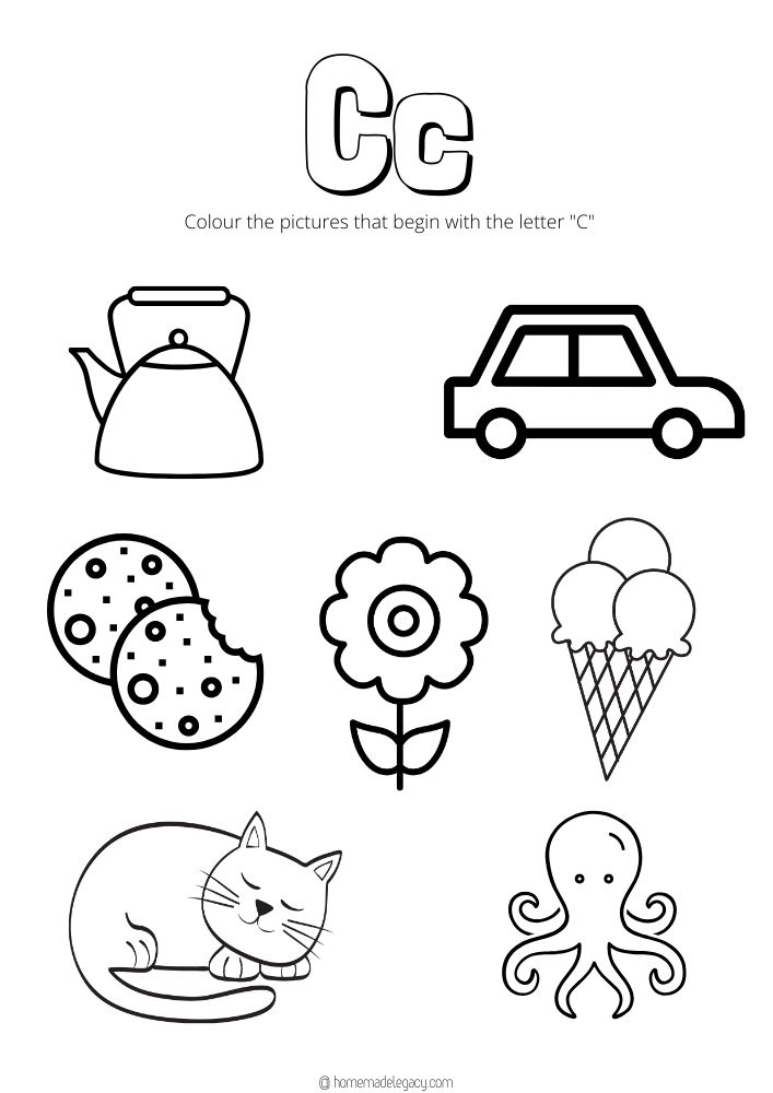 Beginning Sound Worksheets For Preschoolers - Home Made Legacy